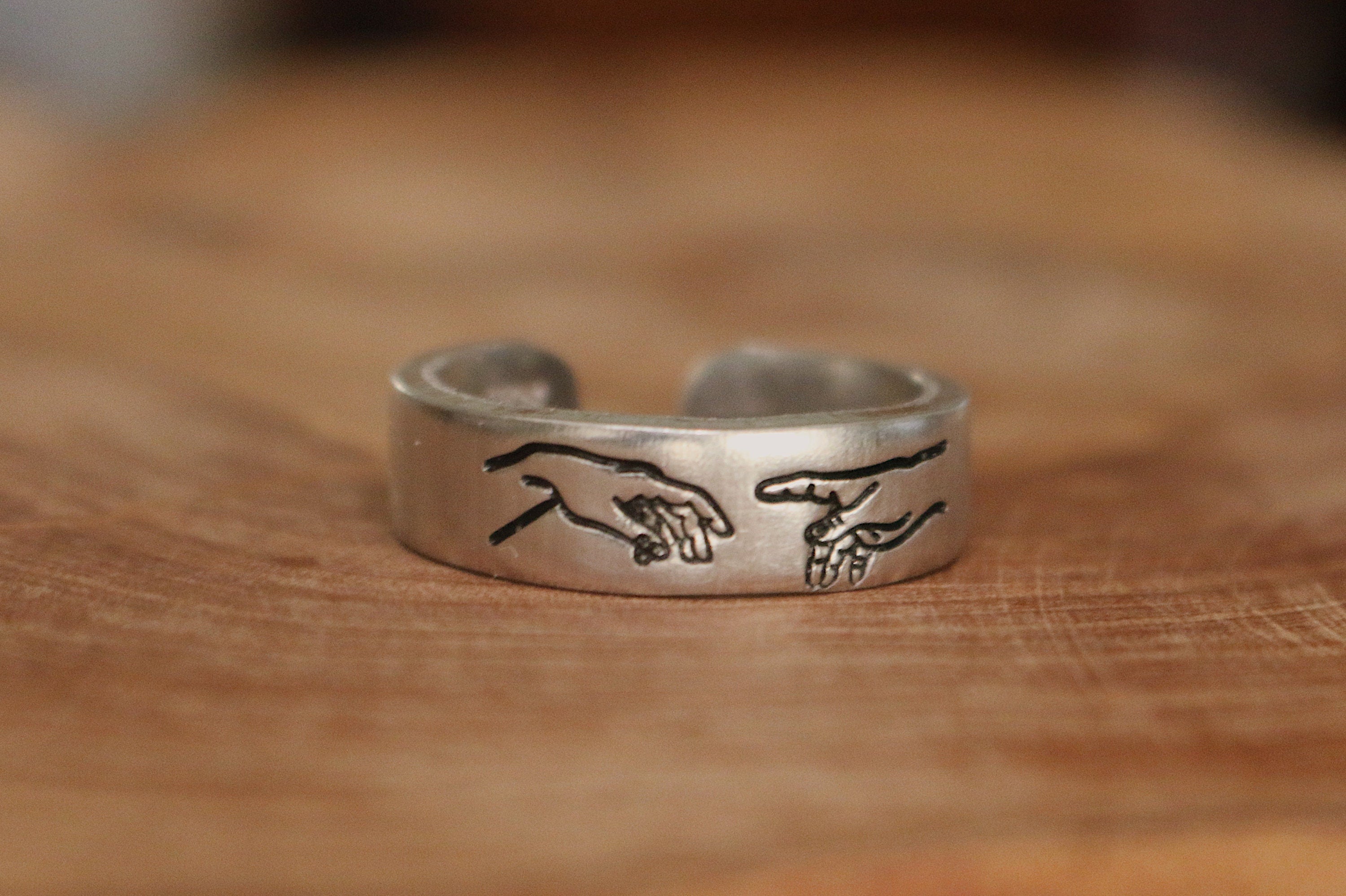 The Creation of Adam Ring | Michaelangelo Jewelry - Veeaien Designs